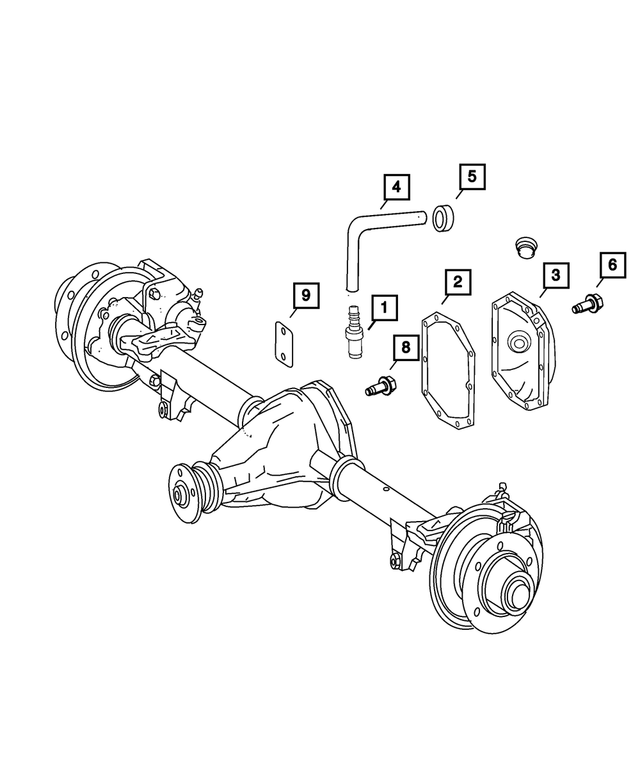 2003-2009 Dodge Axle Vent 5103948AA | Mopar eStore