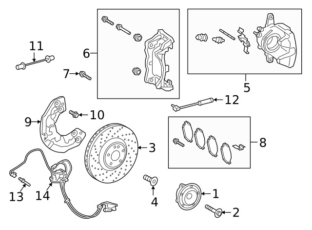 167-421-71-00 - Caliper Support 2019-2021 Mercedes-Benz | Mercedes-Benz ...