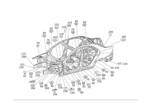 Expansion Plugs, Grommets for 2006 Mercedes-Benz C 350 | Mercedes-Benz ...