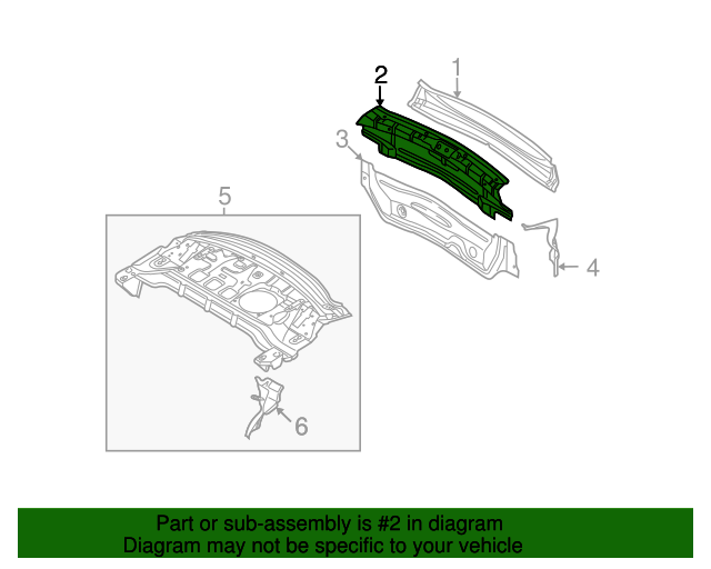 2009-2016 Audi Rear Body Reinforced 8K5-813-331-A | Audi USA Parts