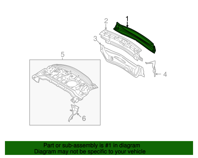 2009-2016 Audi Rear Body Panel 8K5-813-307 | OEM Parts Online