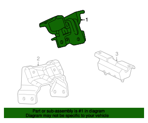 1999-2007 GM Orange Frame Side Engine Mount 15226251 | AutoNationParts.com