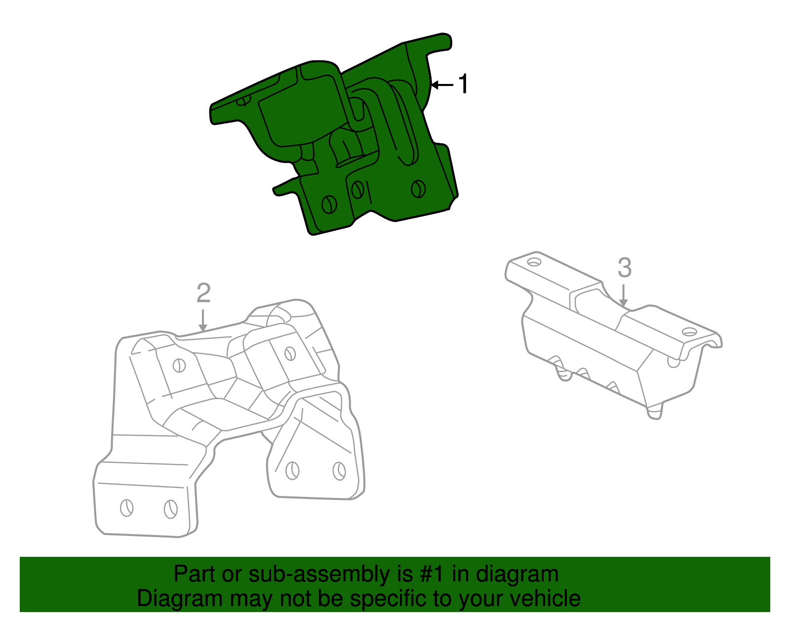 1999-2019 GM Engine Mount 25828247 | GM Parts Center