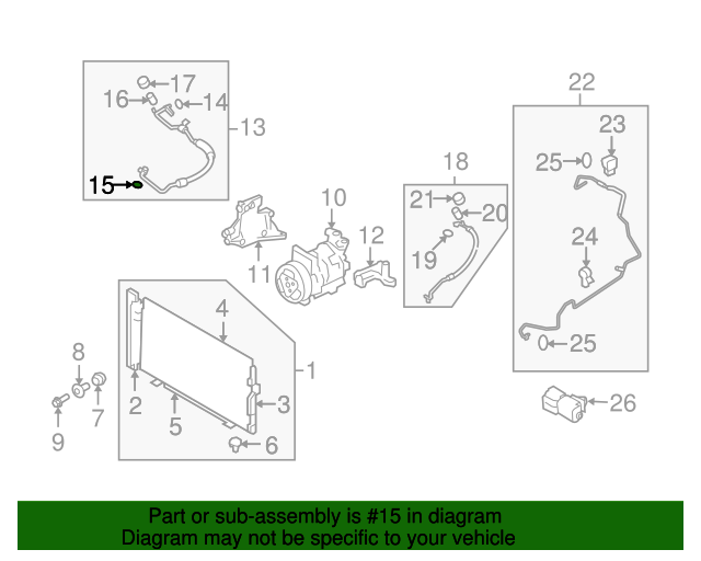 2007-2023 Subaru A/C Line O-Ring 73039TA020 | Subaru Parts For You