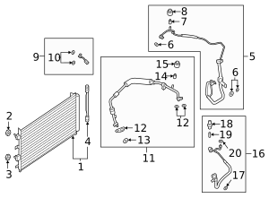 2021-2024 Ford A/C Refrigerant Discharge Hose LX6Z-19972-T | OEM Parts ...