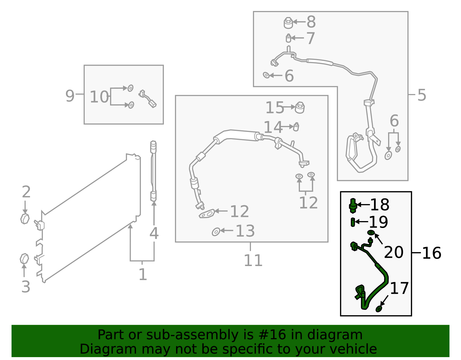 2023-2024 Ford Escape Discharge Hose PZ1Z-19972-B | QuirkParts