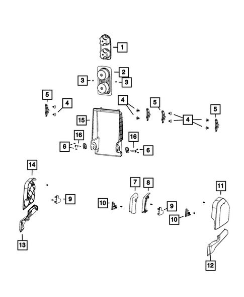 Rear Seats - Second Row Adjusters, Recliners, Shields and Risers for ...