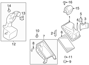 2002-2008 Subaru Mass Air Flow Sensor 22680AA310 | OEM Parts Online