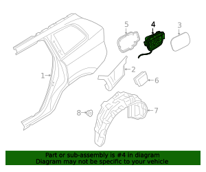 2016-2022 Volvo XC90 Fuel Filler Housing 32227043 | AutoNationParts.com