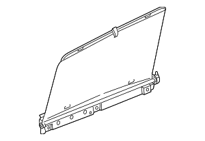2013-2019 Cadillac XTS Jet Black Rear Passenger Side Door Window Inside ...