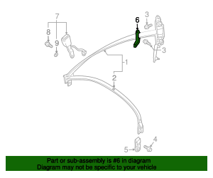 2000-2005 Volvo Seat Belt Guide 39966531 | AutoNationParts.com