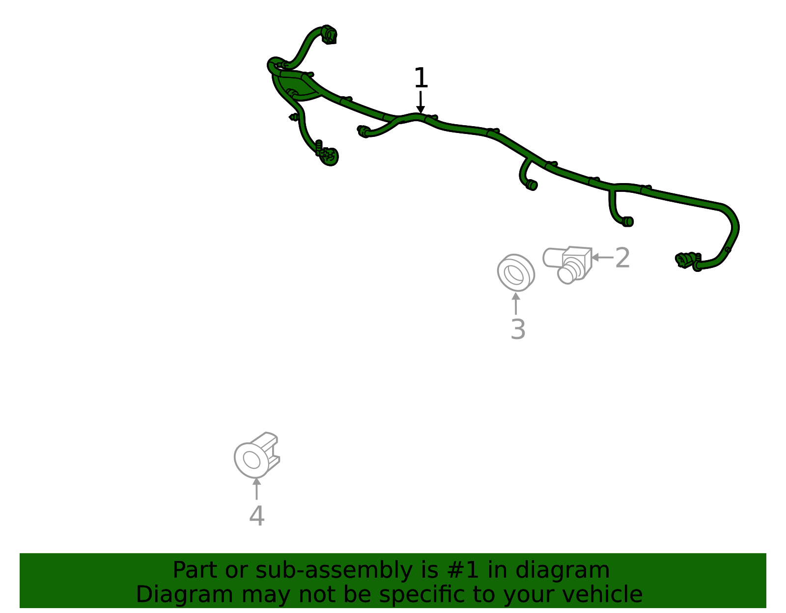 2020-2023 GM Front Object Alarm Sensor Wiring Harness 84933327 | GM ...