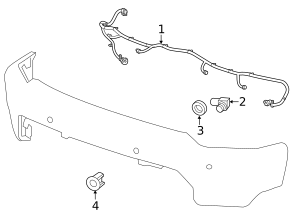 2020-2023 GM Park Assist Alarm Sensor 84586217 | GM Parts Center