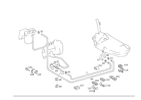 Fuel Lines for 1988 Mercedes-Benz 300 TE | Mercedes-Benz USA Parts