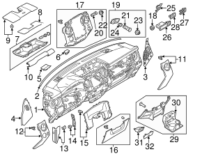 2013-2016 Ford Compartment DC3Z-2504338-AA | Ford Parts Direct