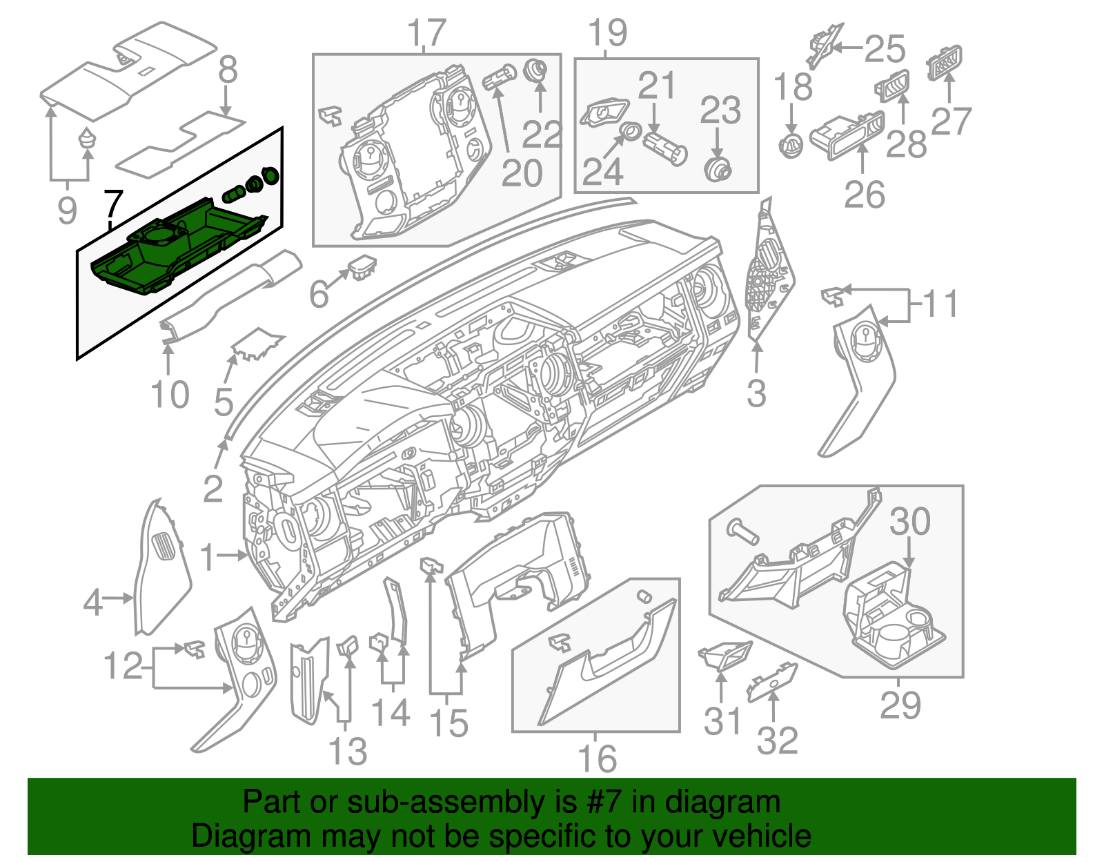 DC3Z-2504338-AA - Compartment 2013-2016 Ford | AutoNation Parts