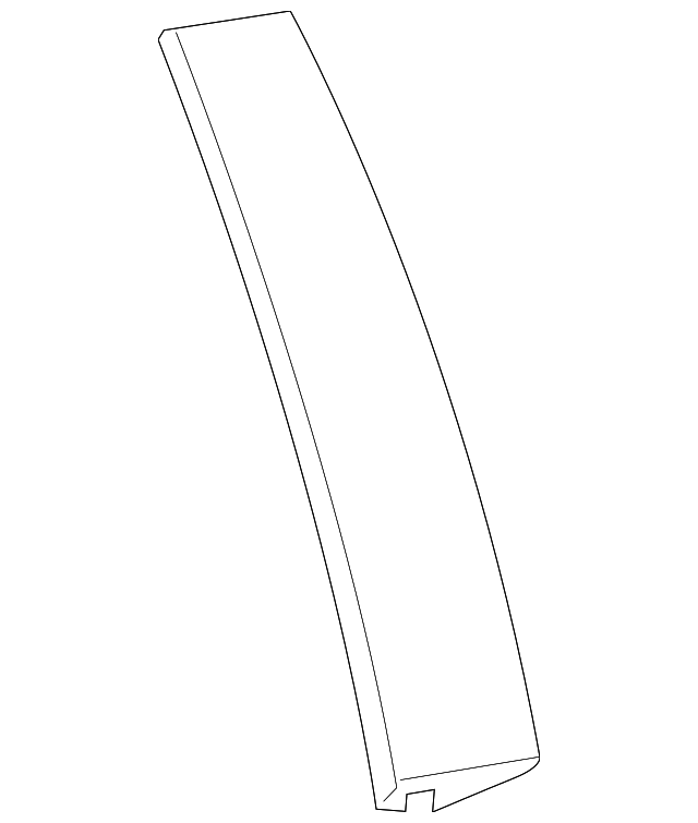 2015-2020 GM Rear Passenger Side Door Window Frame Front Applique ...