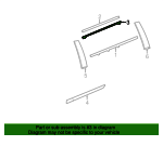 2015-2020 GM Bright Chrome Driver Side Rear Door Window Upper Reveal ...