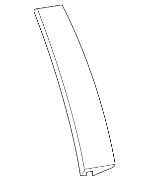 2015-2020 GM Rear Passenger Side Door Window Frame Front Applique ...