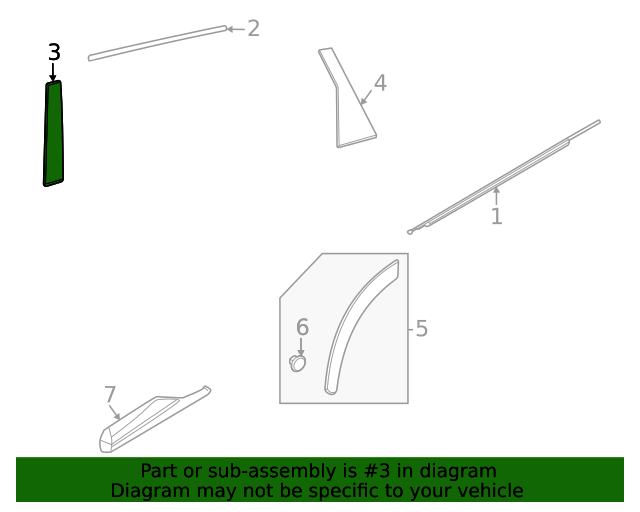 822D2-6RA1A - Front Applique - 2021-2023 Nissan Rogue | Nissan OEM ...