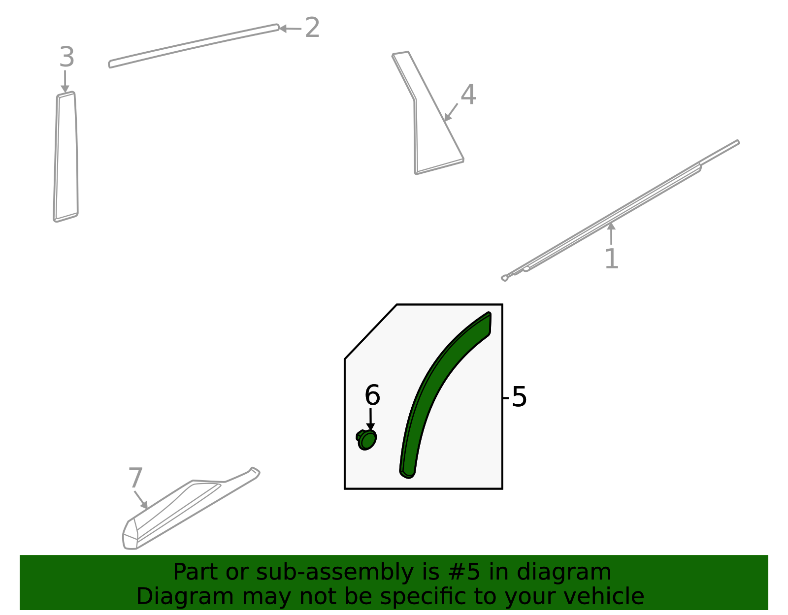 78872-6RR1A - Wheel Opening Molding - 2021-2025 Nissan Rogue | Nissan ...