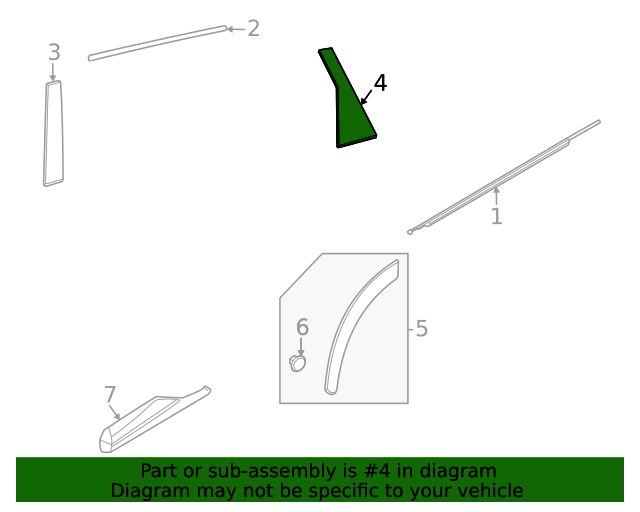 2021-2023 Nissan Rogue Rear Applique 82291-6RA0A | Nissan Parts Plus