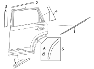 2021-2024 Nissan Rogue Edge Molding Clip 76882-6RR0A | Riverside Nissan