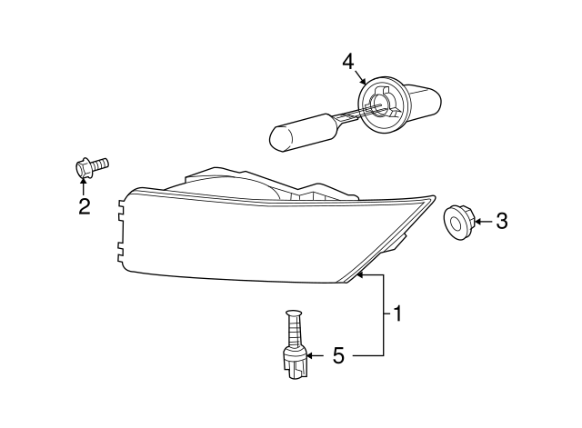2005-2021 GM Front Fog Lamp 10335108 GM | GMPartsDirect.com