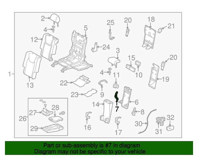 2010-2015 Lexus Hinge 71343-48010 | OEM Parts Online