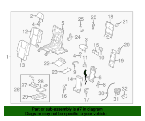 2010-2015 Lexus Hinge 71343-48010 | OEM Parts Online