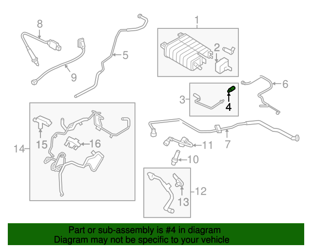 2017-2019 Ford Canister Hose Cap DU5Z-9A089-A | QuirkParts