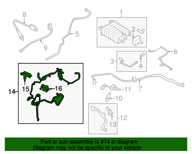 FT4Z-9S468-G 2015-2021 Ford Hose & Tube Assembly | Fairway Ford Parts