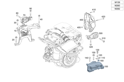 Engine Suspension for 2020 Mercedes-Benz CLA 250 | Mercedes-Benz USA Parts