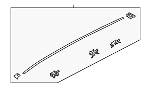 2021-2025 Kia Sorento | Roof Molding | 87240-R5000 | Kia Auto Parts