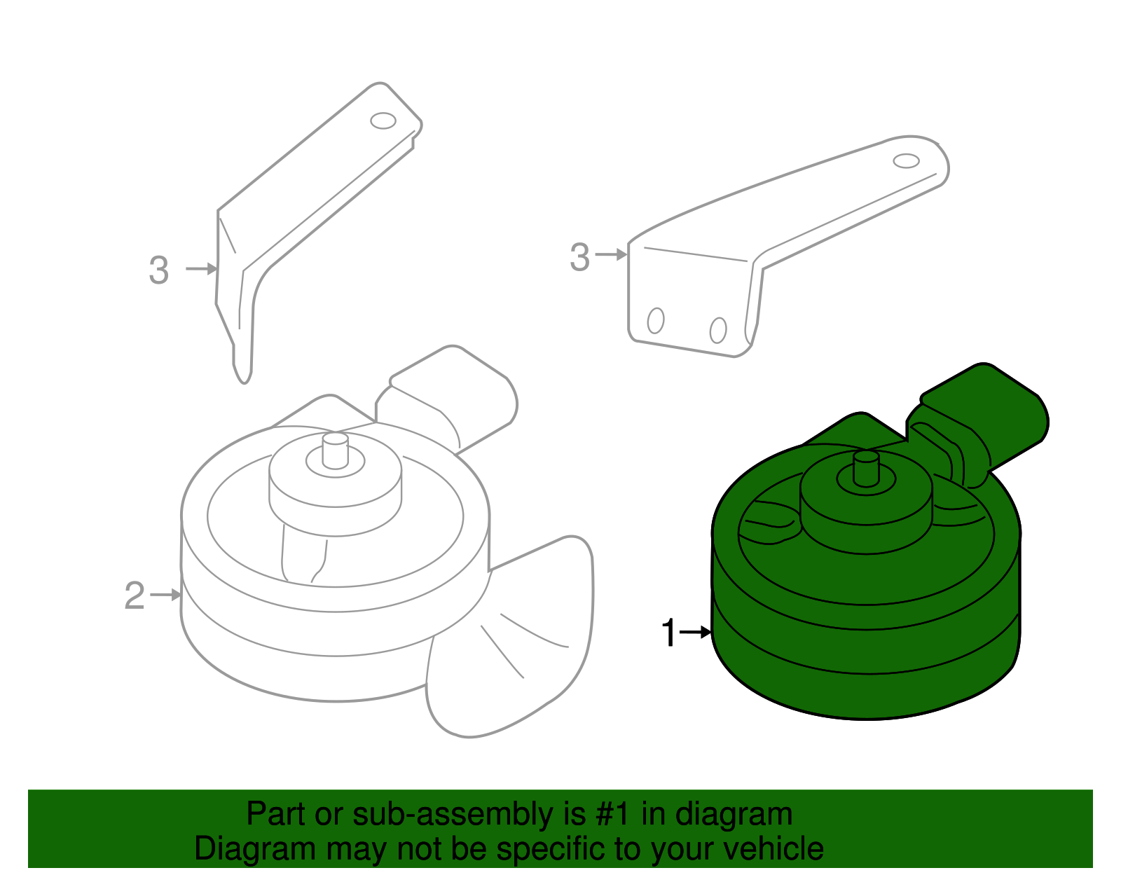 2005-2009 Audi High Note Horn 8E0-951-223-D | Audi OEM Parts Guy