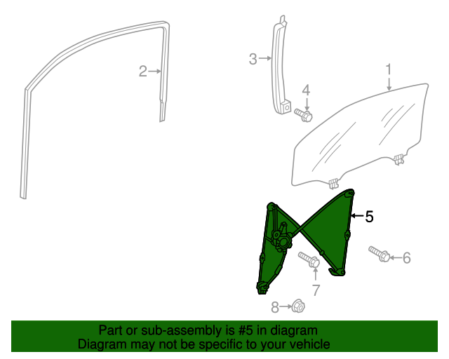 69810-74022 - Regulator Assembly Front D 2012-2015 Scion iQ | Longo ...