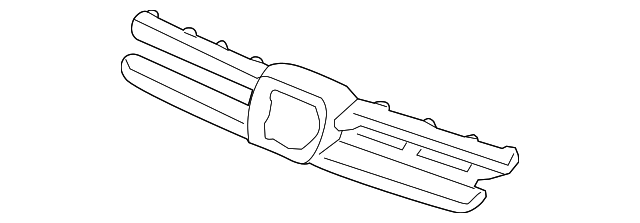 71122-S9A-A01 - Base, Front Grille Top (Black) - 2005-2006 Honda CR-V ...