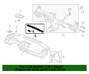 77103-TVA-A01ZA - Defroster Panel 2018-2022 Honda Accord | Honda Parts ...