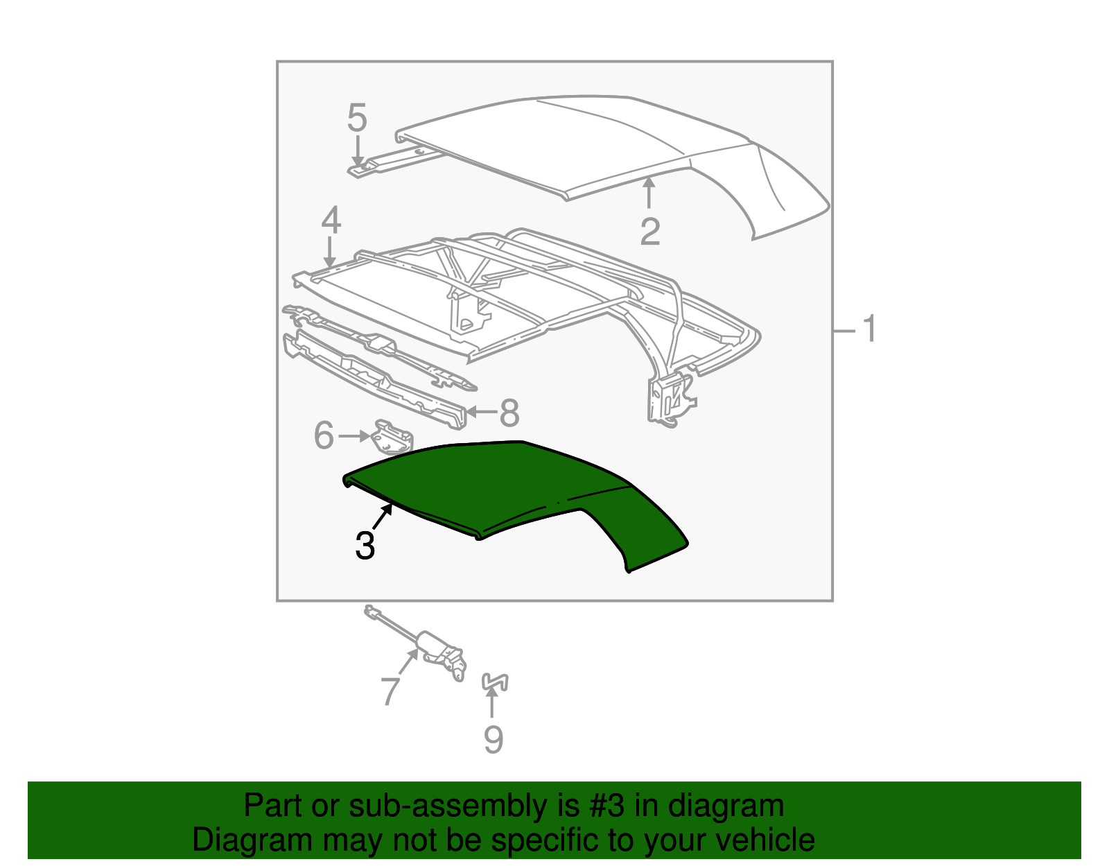 54-31-8-229-821 - 2000-2006 BMW - Headliner | Buy BMW Parts Now