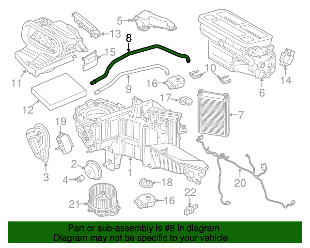 2015-2024 Ford Inlet Tube fl3z18696a | TascaParts.com