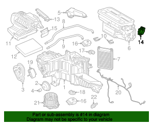 2015-2023 Ford HVAC Floor Mode Door Actuator FL3Z-19E616-C | OEM Parts ...