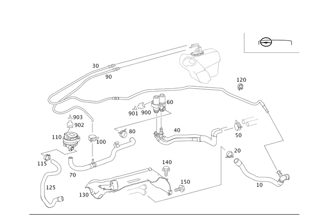 1998-2016 Mercedes-Benz Valve 004-830-20-84 | MB OEM Parts