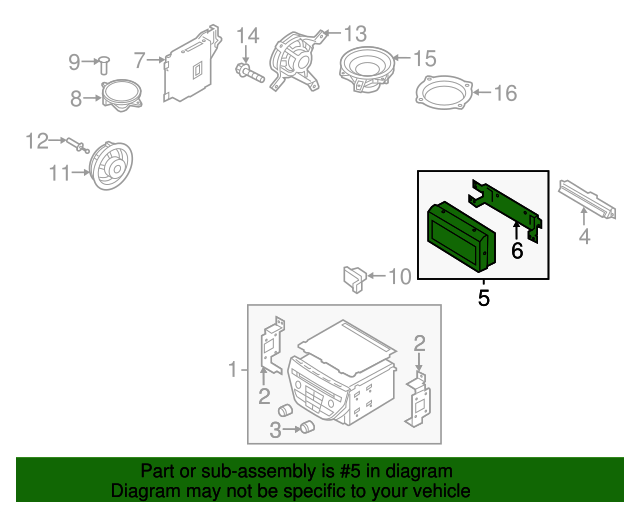 2013-2016 Hyundai Genesis Coupe Display System 96525-2M500 | OEM Parts ...