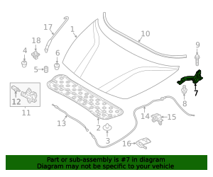 79110-H8000 - Hinge 2018-2023 Kia Rio | Kia.Parts Store