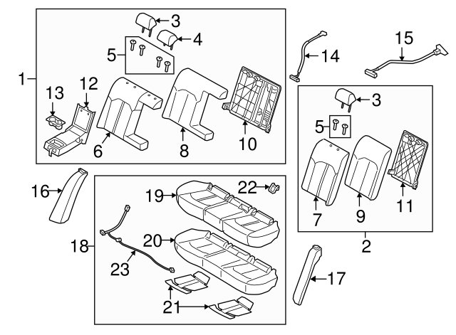 2016-2019 Hyundai Sonata Bezel 89855-C1000-TGG | OEM Parts Online