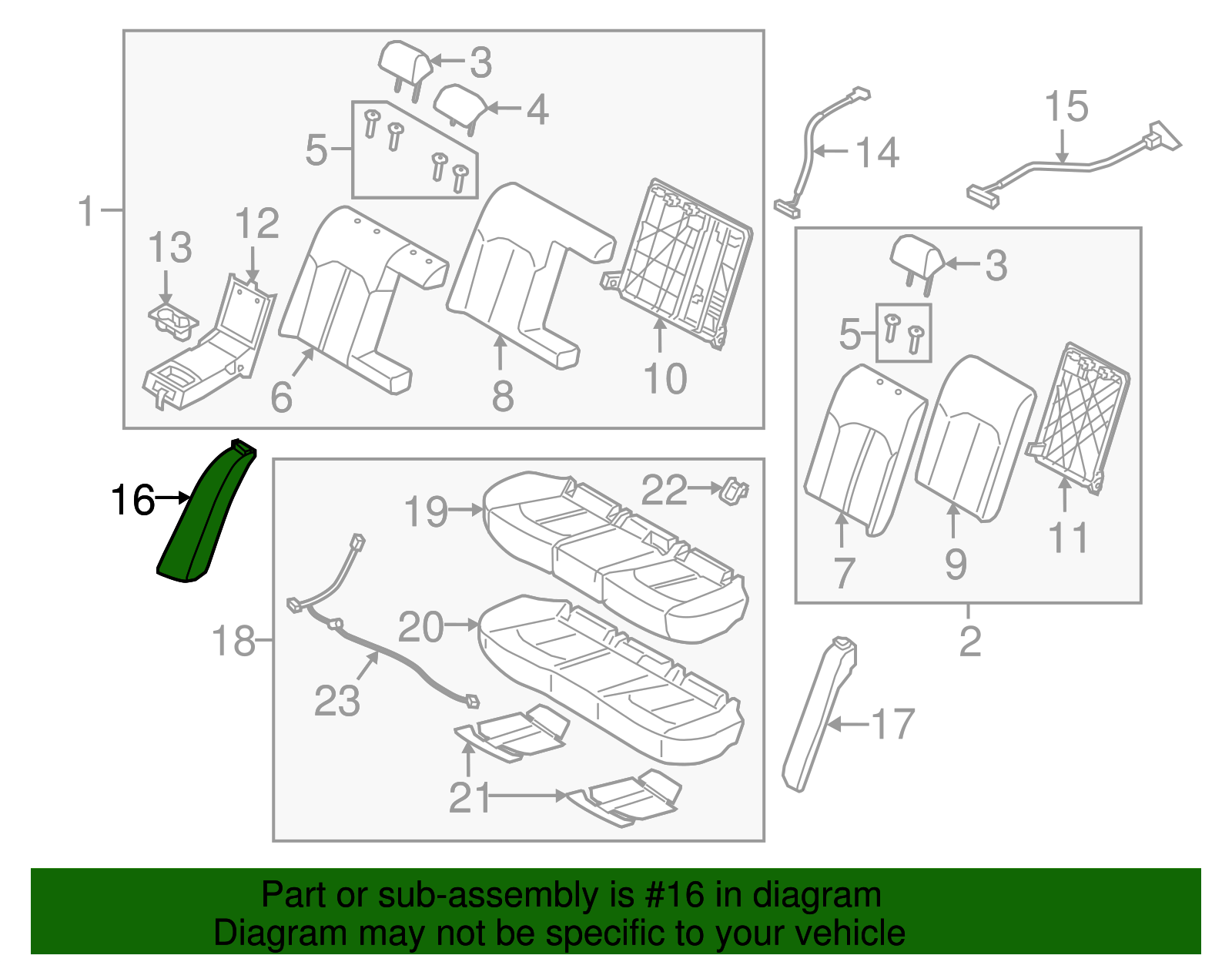 89495-E6700-SLP - High-Quality Bolster for 2016-2017 Hyundai Sonata ...