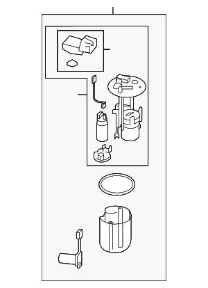 2008-2019 Mitsubishi Fuel Pump Assembly 1760A300 | QuirkParts
