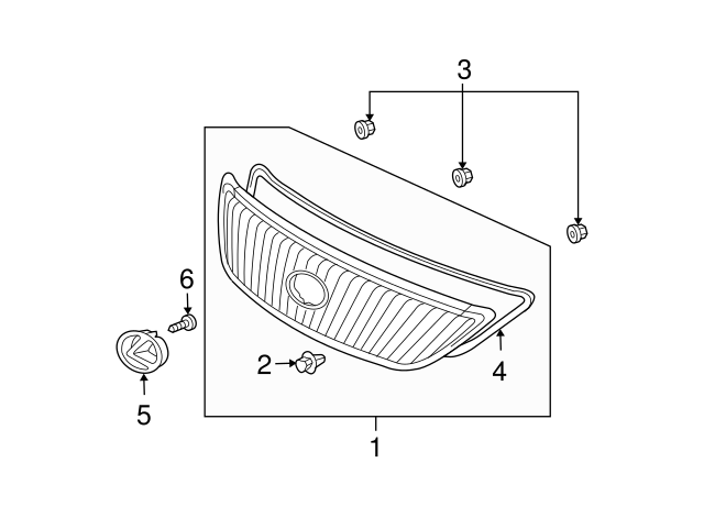 Lexus OEM Grille Part# 53101-0E010 | OEM Vehicle Parts