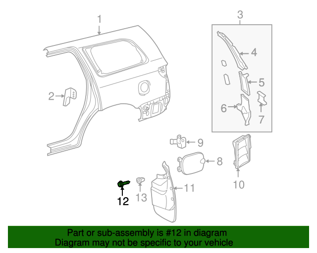 90159-60603 - Mud Guard Screw - 2002-2024 Toyota | OEM Genuine Toyota Parts