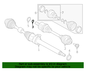 2018-2023 BMW CV Joint Retaining Ring 27-10-9-807-707 | AutoNationParts.com